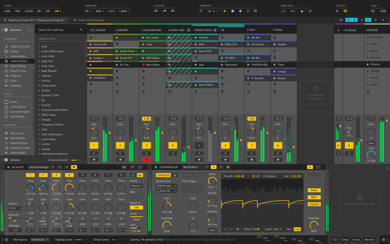 Ableton Live Redesign Audio User Interface Process Case Study
