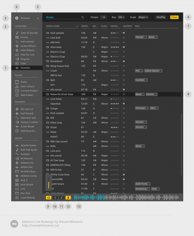 Ableton Live redesign | Audio user interface process & case study Ableton Live redesign | Audio user interface process & case study